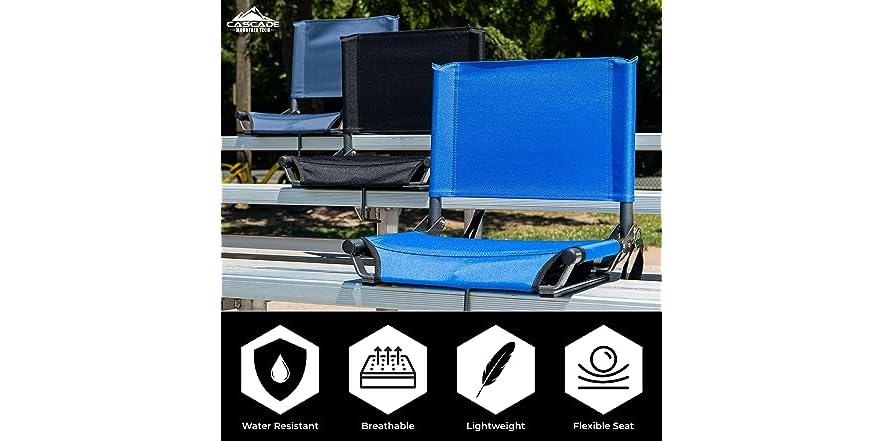 Cascade Stadium Seat - Black 20"