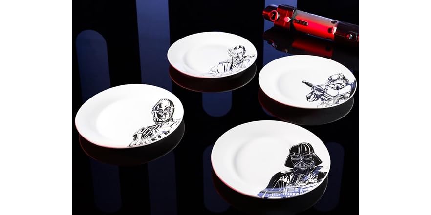 Zak Designs Star Wars App Plates Set of 4