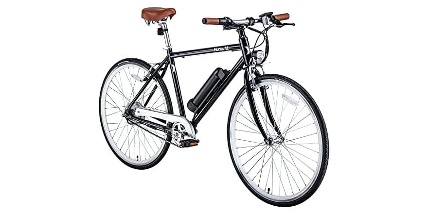 Hurley Adults E-Bikes Amped Urban 1-Speed 19"