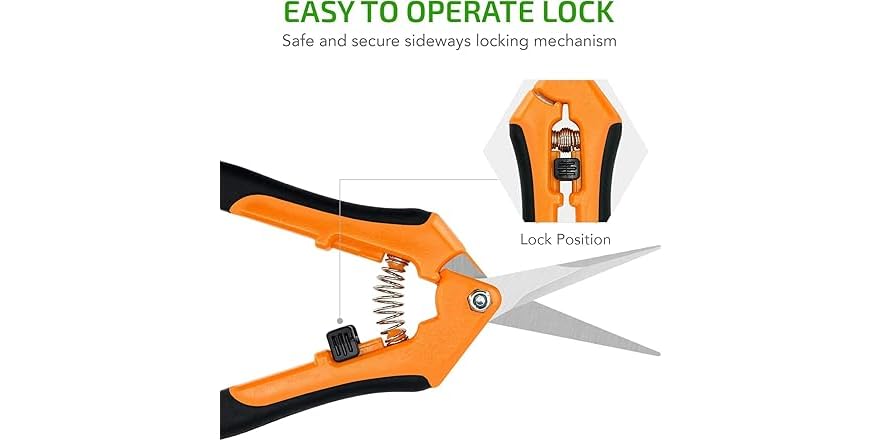 iPower 6.5 Inch Gardening Scissors Hand Pruner