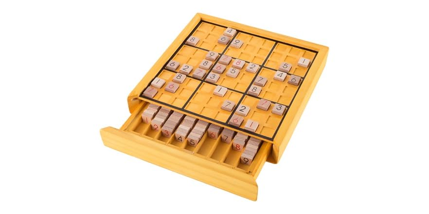 Wooden Sudoku Board Game Set