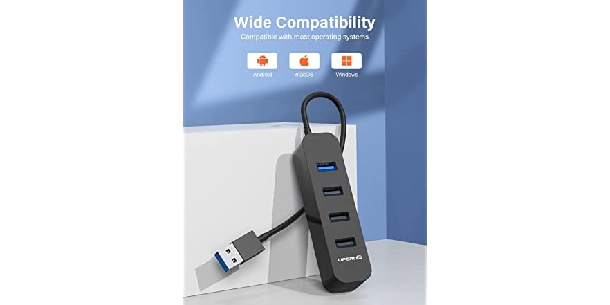Upgrow USB 3.0 Hub 4-Port USB Hub