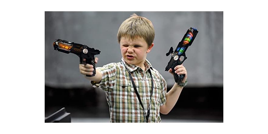 Toy Space Gun Blaster with Flashing LEDs and Sounds