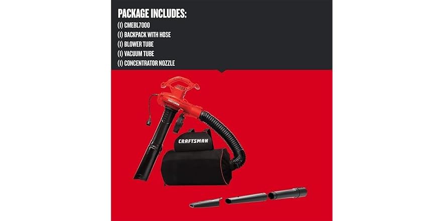 CRAFTSMAN CMEBL7000 3-in-1 Leaf Blower