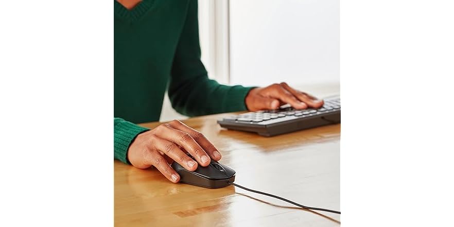 Amazon Basics 3-Button USB Mouse (30-Pack)