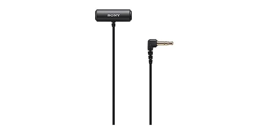 Sony Ecm-Lv1 Black Lavalier/Lapel Microp