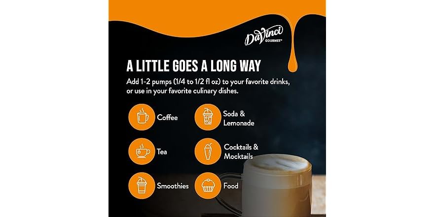 DaVinci Coffee Liqueur Syrup 25.4oz (4pk)