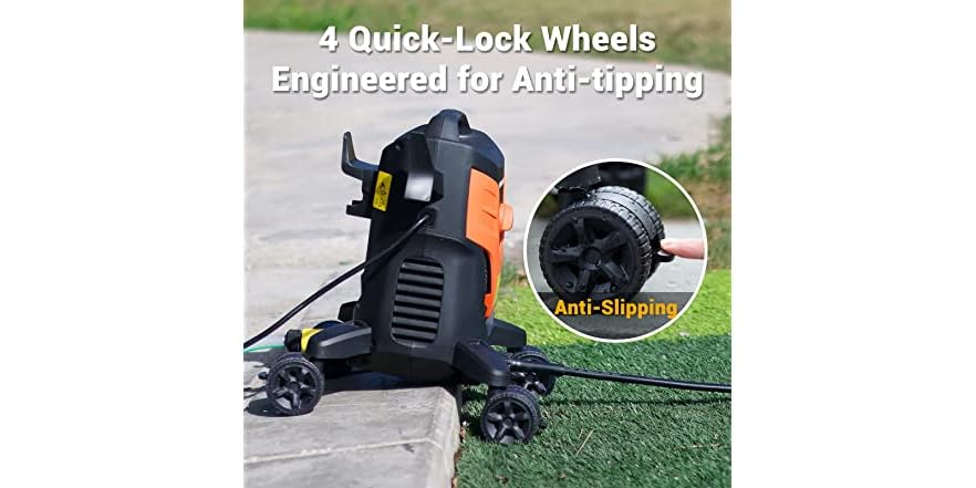 Rock&Rocker Electric Pressure Washer, 1950PSI Max