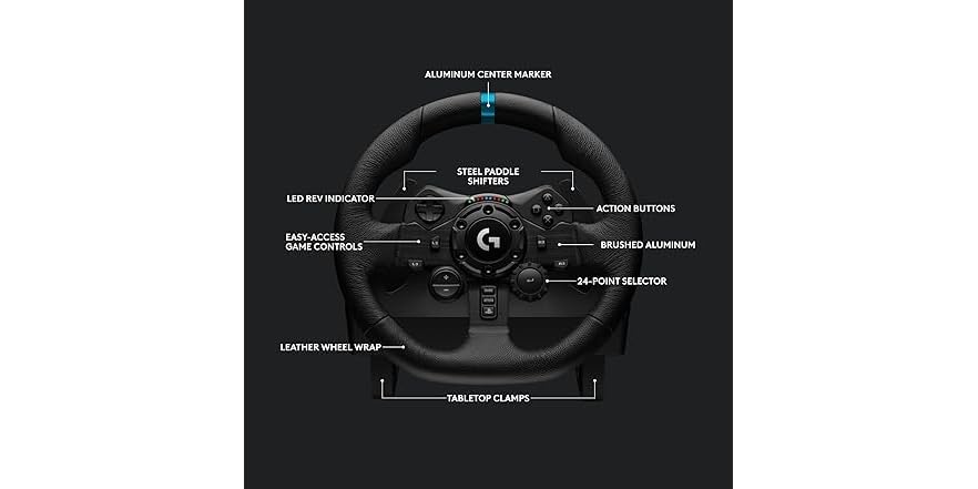 Logitech G923 Racing Wheel and Pedals