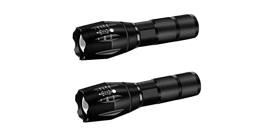 Miular Military Grade Flashlight 2 Pack