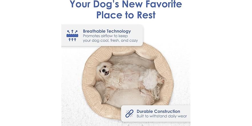 AMERICAN KENNEL CLUB Clamshell Dog Bed