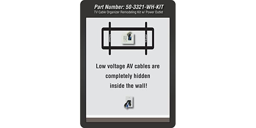 DATA COMM In Wall Cable Management Kit