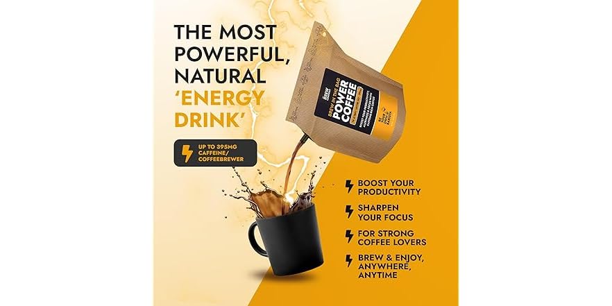 Extra Strong Highly Caffeinated Ground Coffee