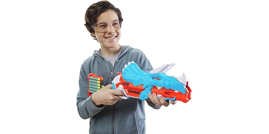 NERF DinoSquad Tricera-Blast Dart Blaster