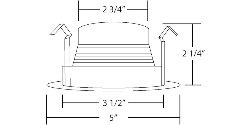 NICOR Lighting 4 inch White Baffle Trim, for 4 inch Housings (19502WH)