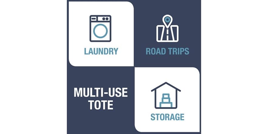 CleverMade Laundry Basket Tote, 2-Pack