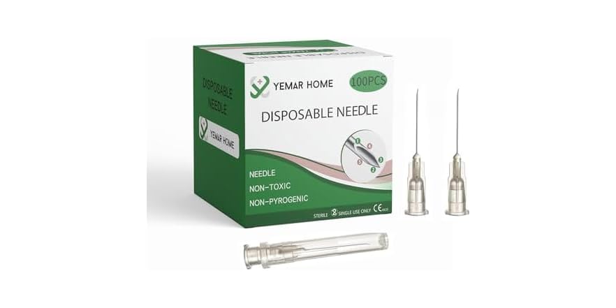 100 Pack Disposable Needles 27Ga 1 inch