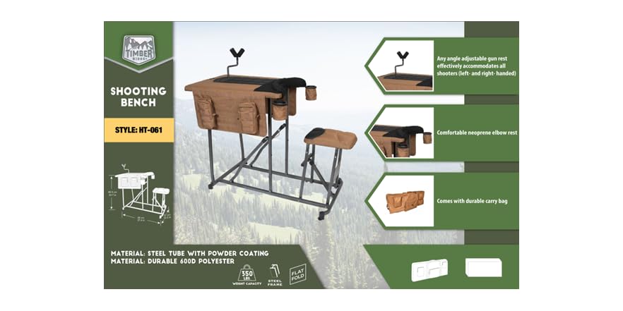 Timber Ridge Shooting Bench