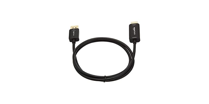 Amazon Basics 3' DisplayPort to HDMI Cable