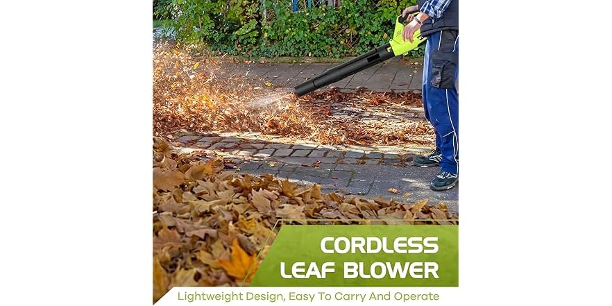 Wolfmen Electric Cordless Leaf Blower