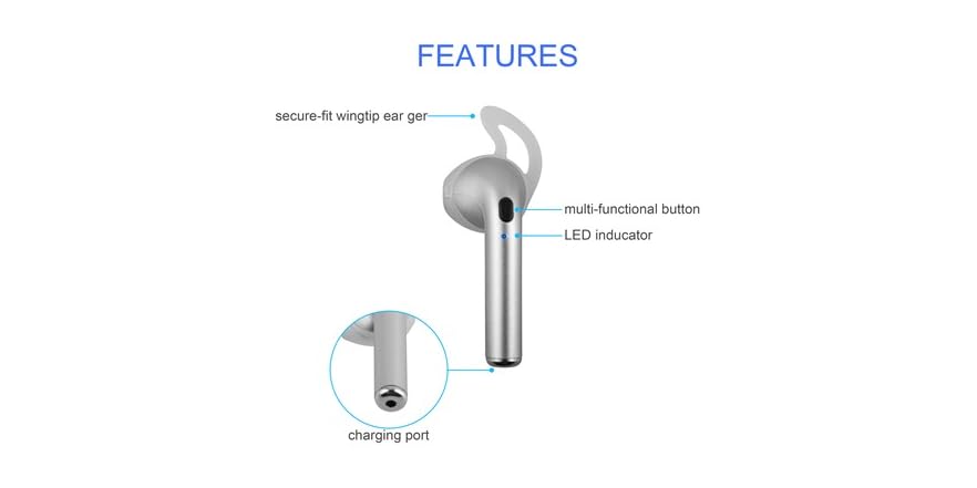 Replay Audio True Link Sport WingTip Wireless Earbuds