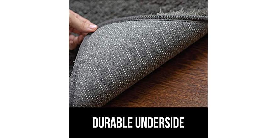 GORILLA GRIP Faux Chinchilla Area Rug