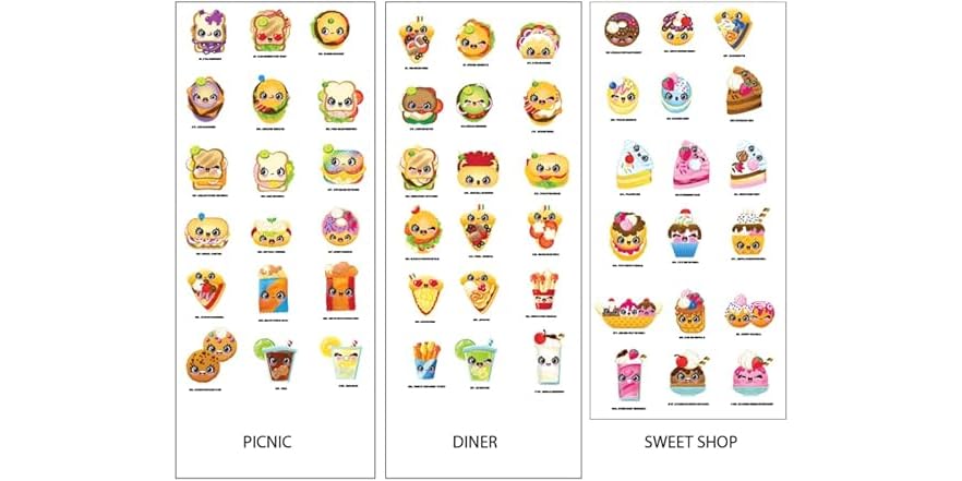 Puffy Puffs 3D Characters Stickers 10Pk