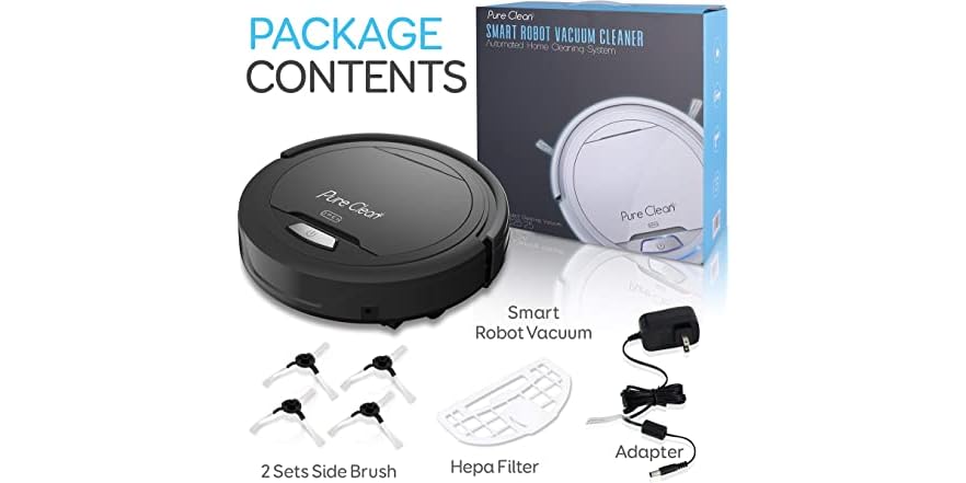 Pure Clean Robot Vacuum Cleaner