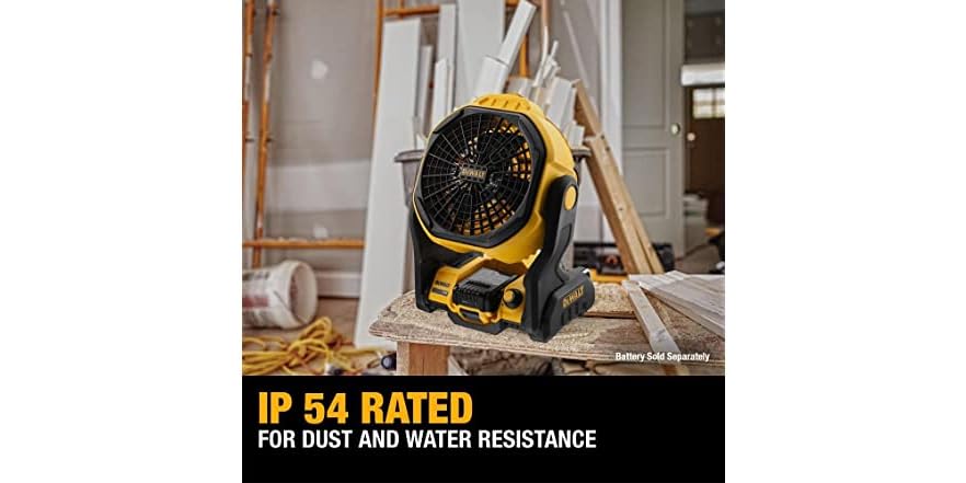 DEWALT DCE512B 20V Max Jobsite Fan