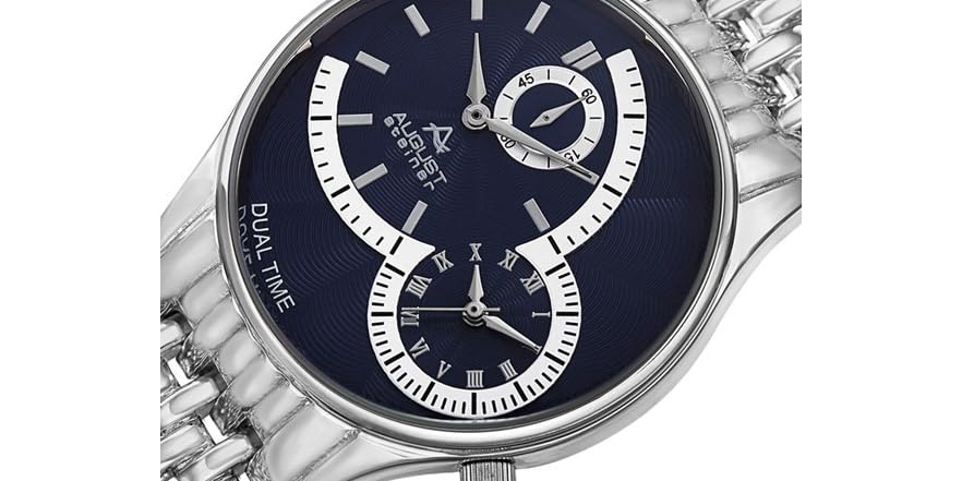 Men's Quartz Dual Time Bracelet Watch