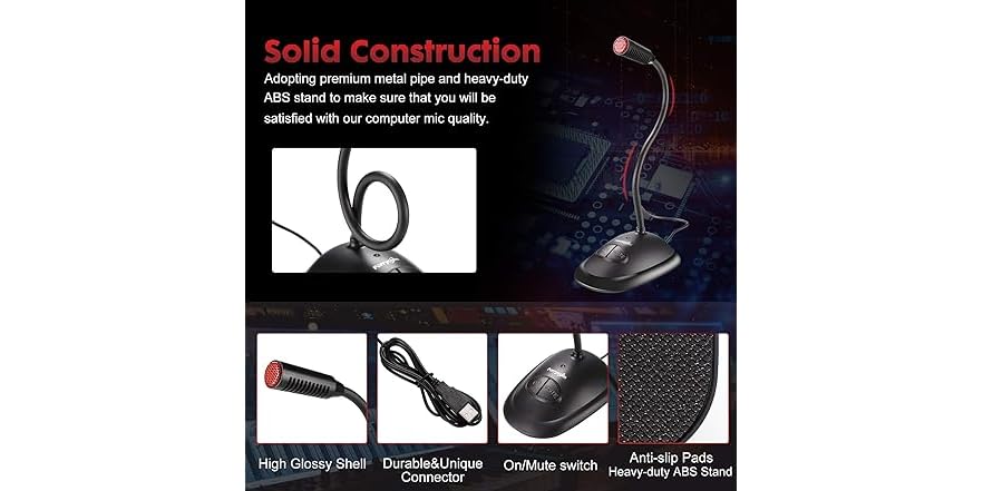 Plug&Play USB Computer Microphone