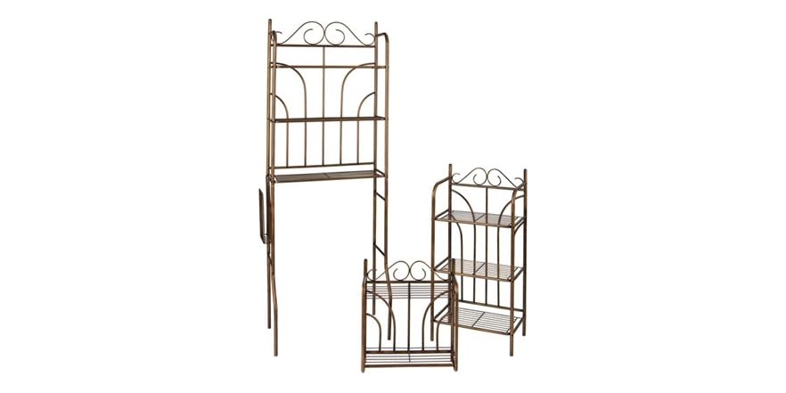 SEI Bronze Scroll 3-Piece Bath Set