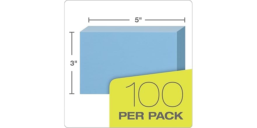 Oxford Blank Color Index Cards
