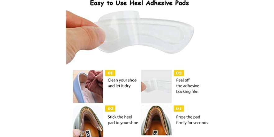 Gel Heel Liner 5 pairs, Clear