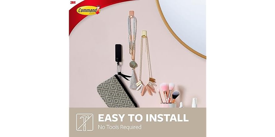Command 17032BR-4ES Metallic Hooks