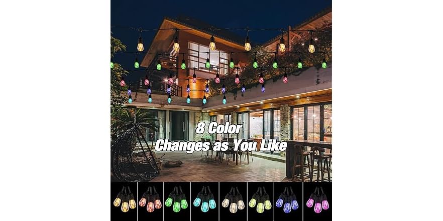 48ft RGB String Lights