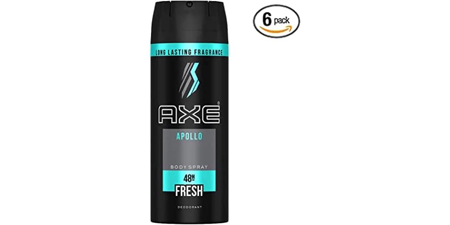 (12-Pack) Axe APOLLO Body Spray Deodorant, 5oz