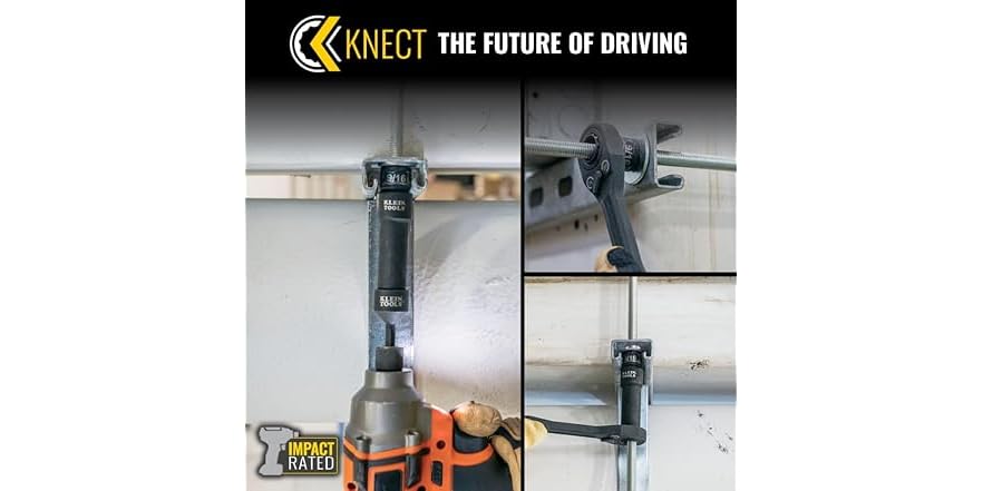 Klein Tools 65400 15pc Pass Through Socket Set