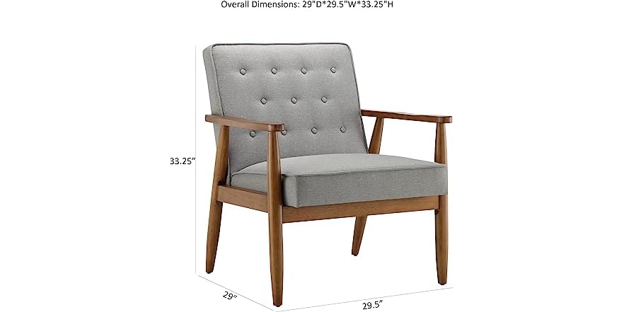 Ball & Cast Tufted Fabric Accent Chair