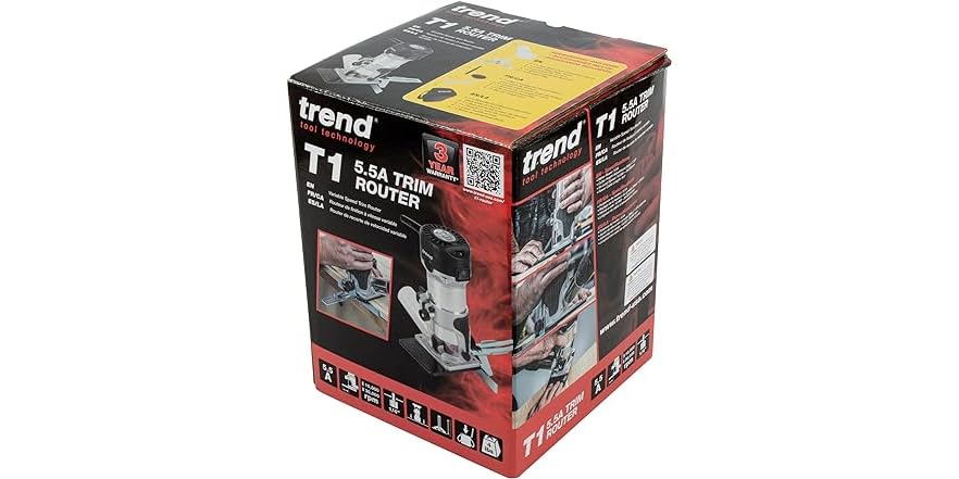 Trend T1 Trim Router with Extended Trim