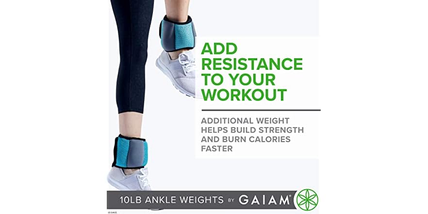 Gaiam Ankle Weights Strength Training Set
