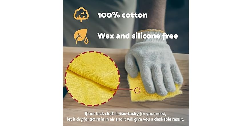 12 Pack Painters Tack Cloths
