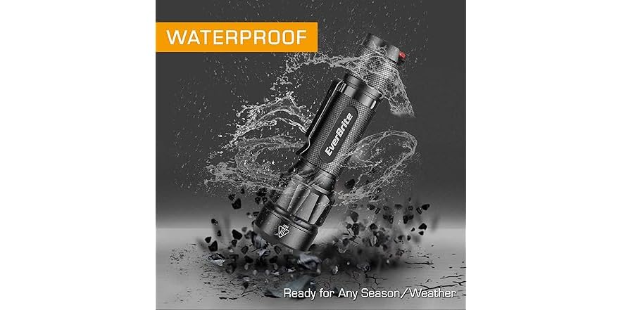 EverBrite LED Tactical Flashlight, Rechargeable