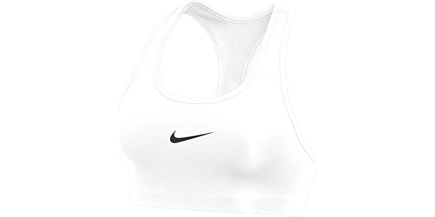 Nike Women's Swoosh Bra 2.0 (White, XL)