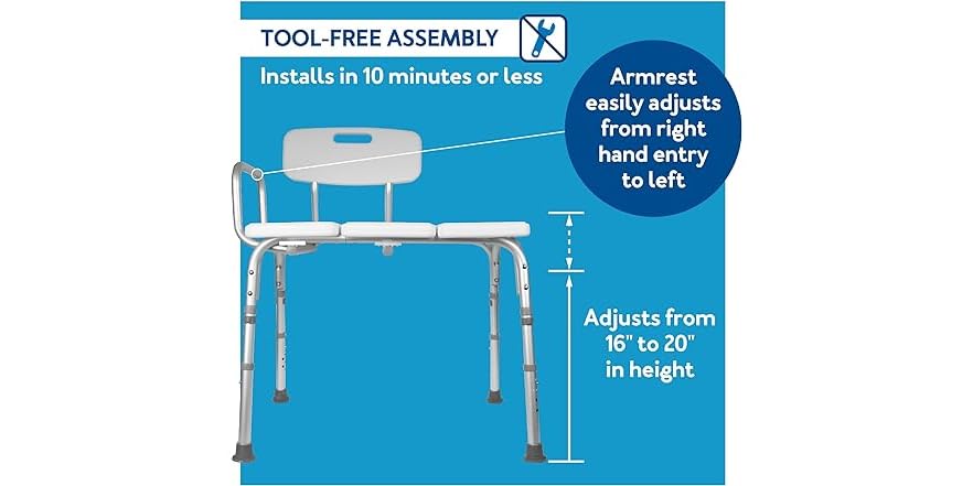 Carex Bathtub Transfer Bench