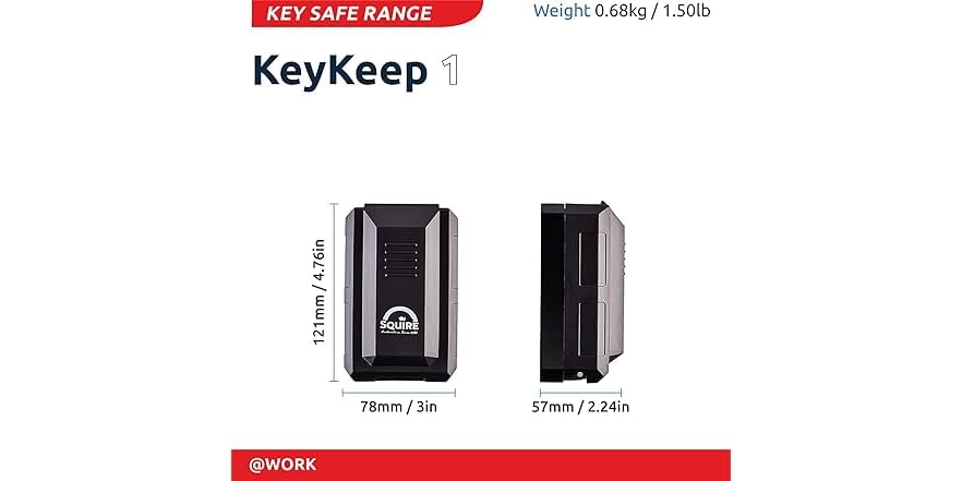 Squire Squire Key Safe Box - 4 Wheel Combinati