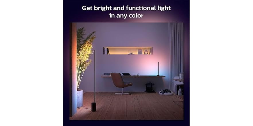 Philips Hue Gradient Signe Floor Lamp, Black