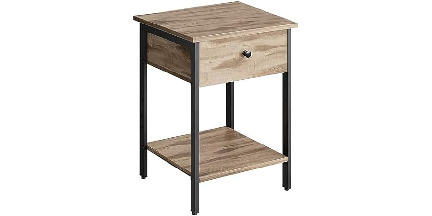 VASAGLE Side Table w/ Storage Drawer (Open Box)