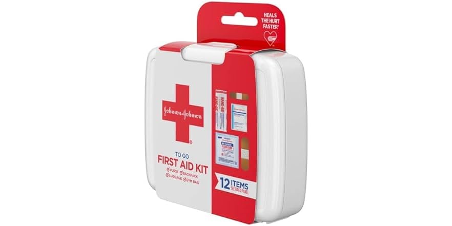 Johnson & Johnson First Aid To Go Kit 12pk