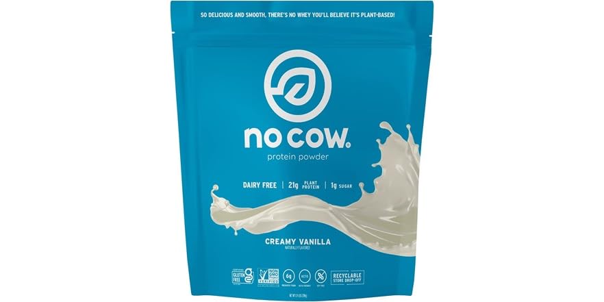 No Cow Vegan Vanilla Protein Powder